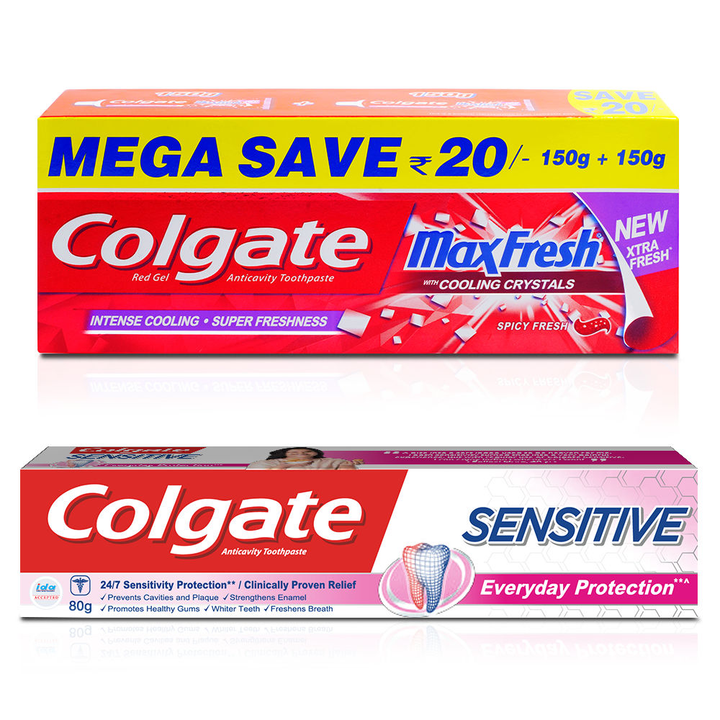 Foxy.in : Buy Colgate Sensitive Everyday Protection with Maxfresh Spicy ...