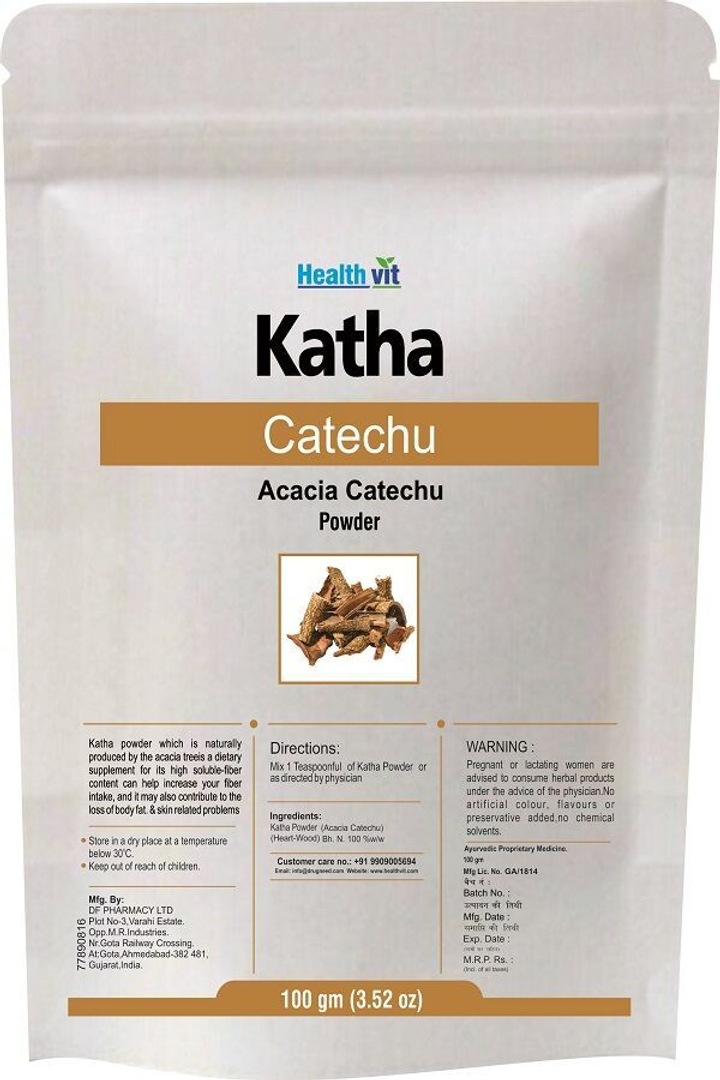 Foxy.in : Buy HealthVit Katha /Catechu (Acacia Catechu) Powder online ...