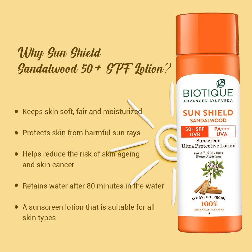 Foxy.in : Buy Biotique Bio Sandalwood 50+ SPF UVA/UVB Ultra Soothing ...