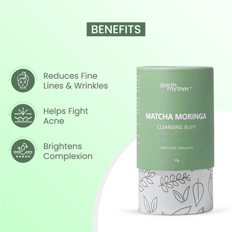 Foxy.in : Buy Earth Rhythm Matcha Moringa Cleansing Buff (50 gm) online ...