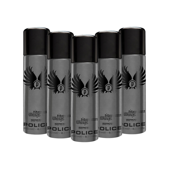 Foxy.in : Buy Police Wings Titanium Deodorant Spray (Pack of 5) online ...