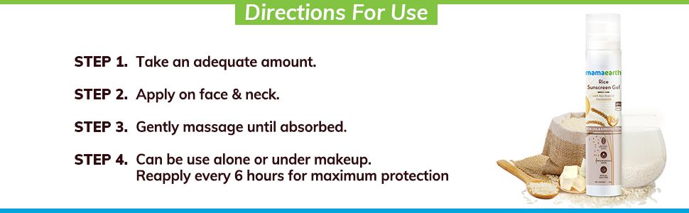 Foxy.in : Buy mamaearth Rice Sunscreen With SPF 50 Gel with Rice Water ...