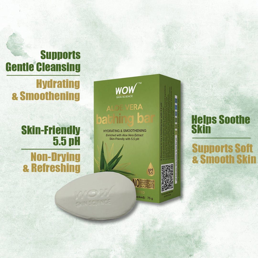Foxy.in : Buy WOW Skin Science Aloe Vera Bathing Soap (75g) online in ...