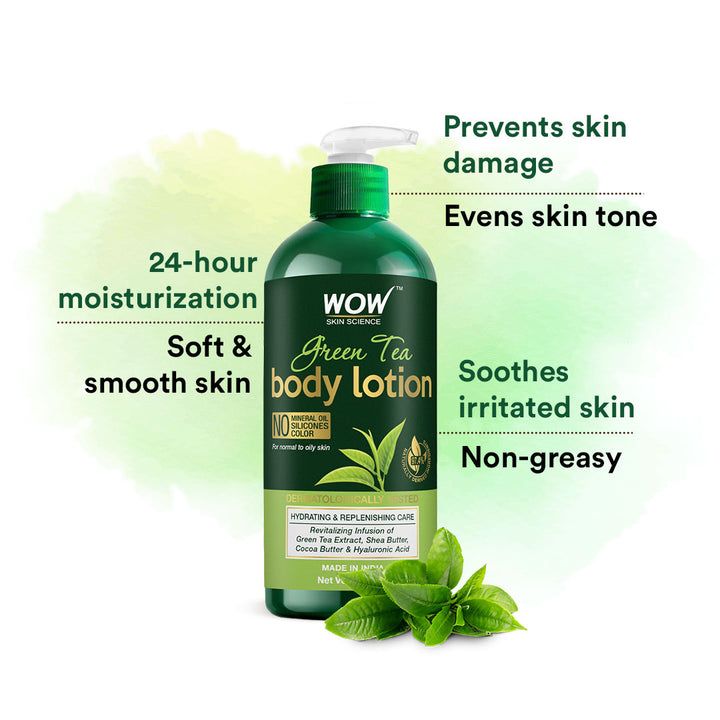 Foxy.in : Buy WOW Skin Science Green Tea Body Lotion (400ml) online in ...