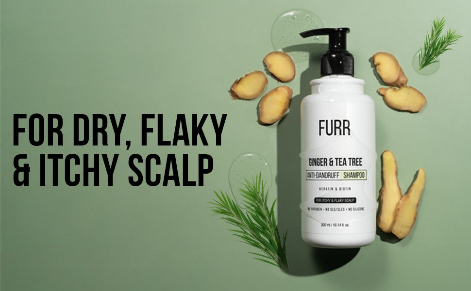 Foxy.in : Buy Furr Ginger and Tea Tree Anti Dandruff Shampoo (300ml ...