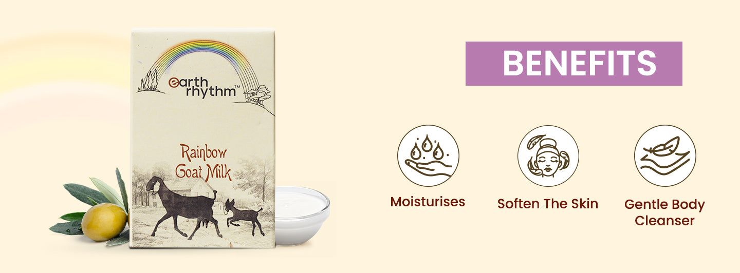 Foxy.in : Buy Earth Rhythm Rainbow Goat Milk Soap (100g) online in ...