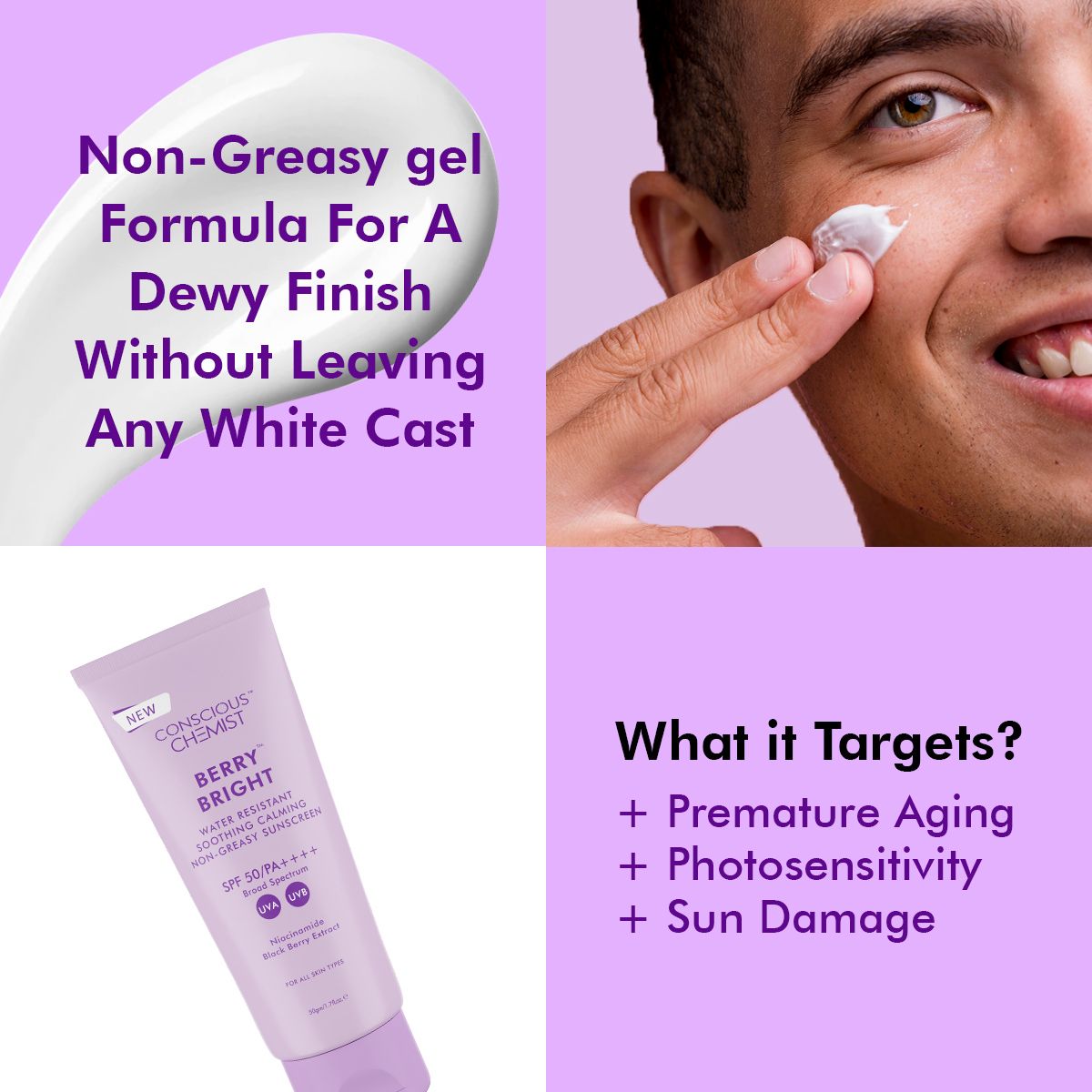 Foxy.in : Buy Conscious Chemist Berry Bright Sunscreen SPF 50 PA ...