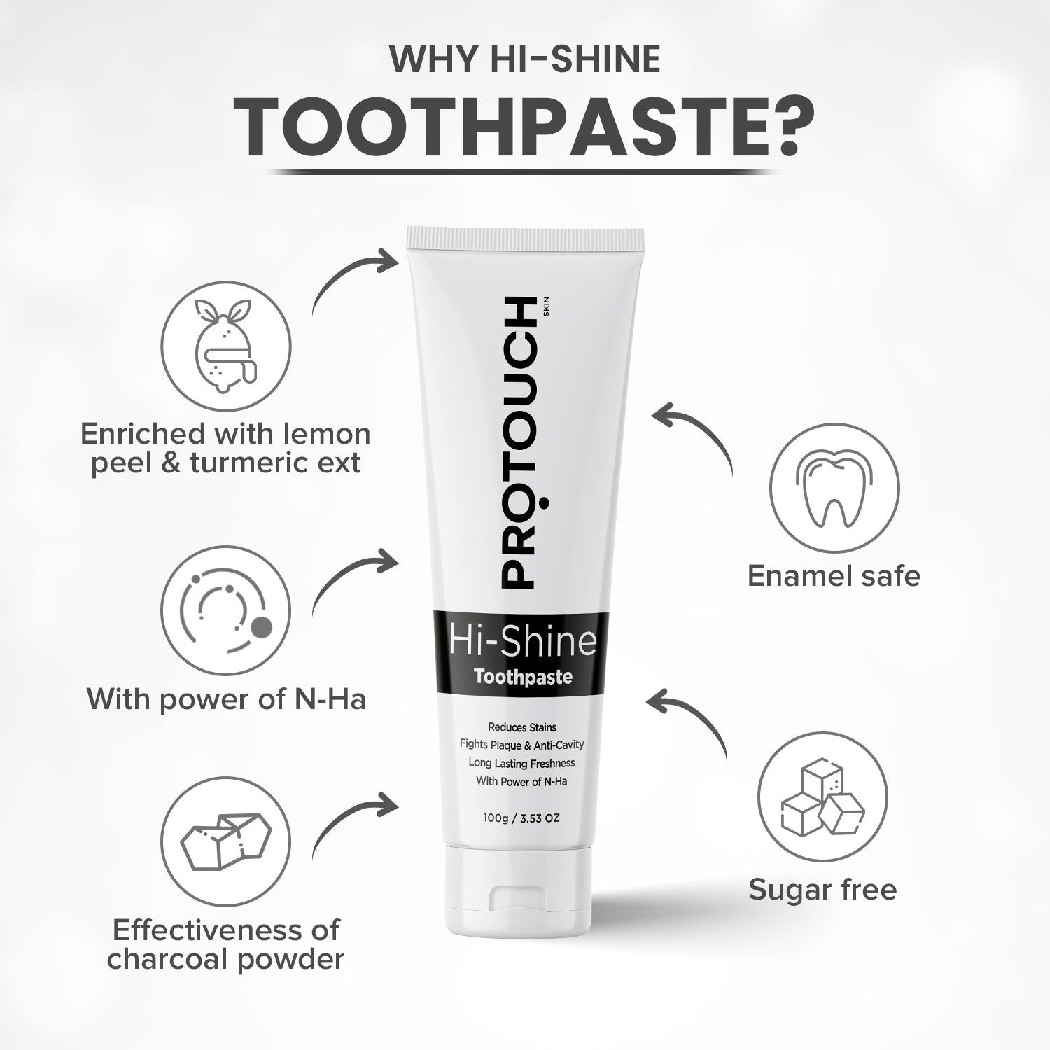 Foxy.in : Buy Protouch Hi Shine Toothpaste (100g) online in India on ...