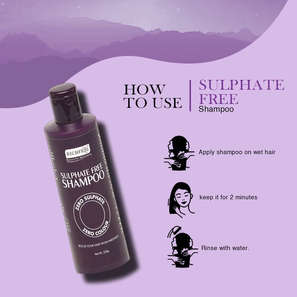 Foxy.in : Buy Richfeel Naturals Sulphate Free Shampoo (220ml x 2 ...