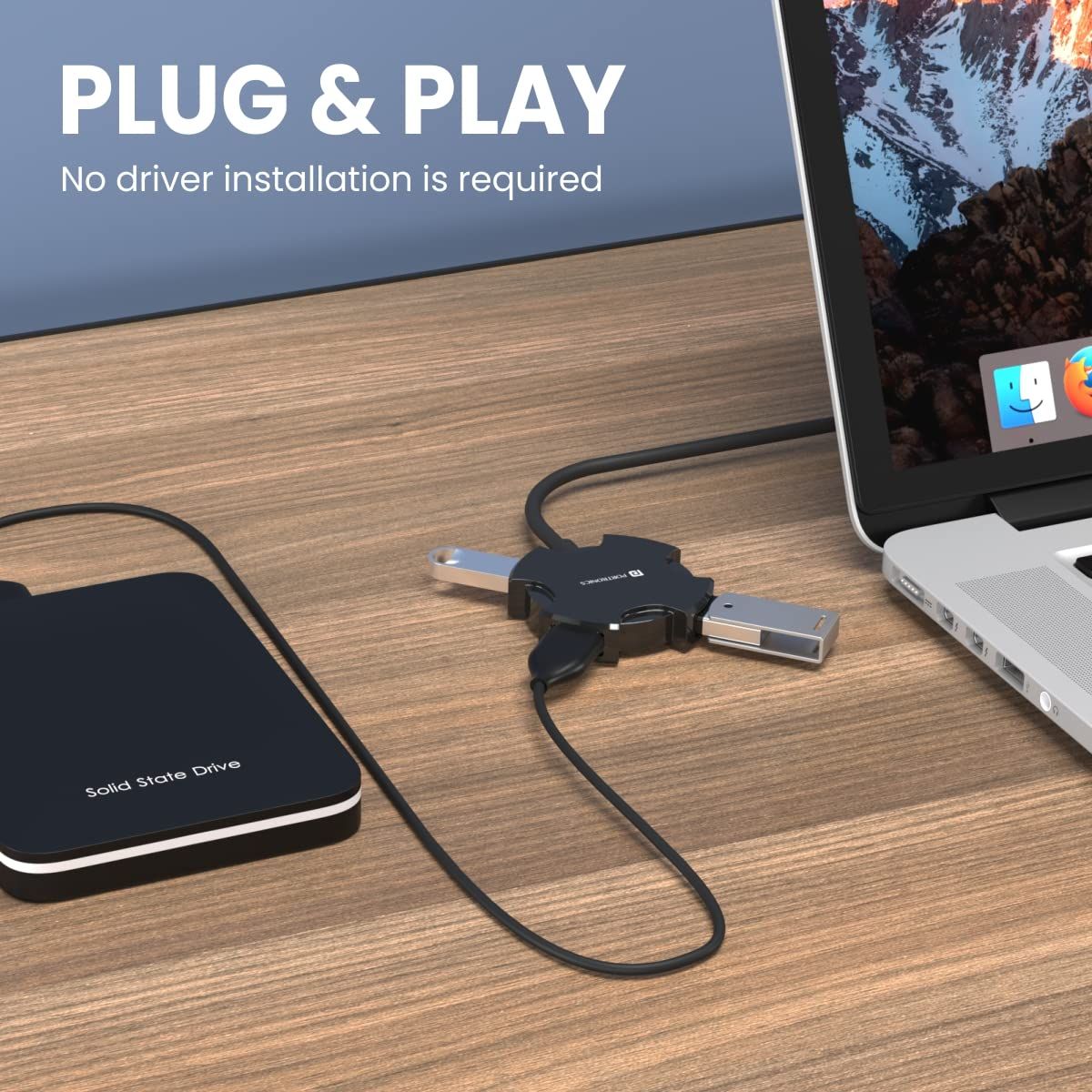 Foxy.in : Buy Portronics Mport 4C USB 2.0 Hub(Black) online in India on ...