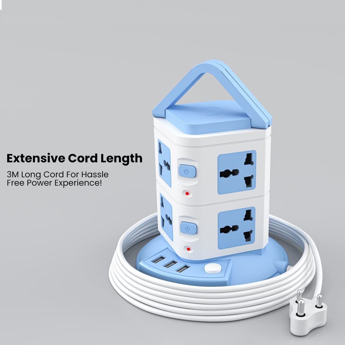 Foxy.in : Buy Portronics Power Plate 9 (Blue) online in India on Foxy ...