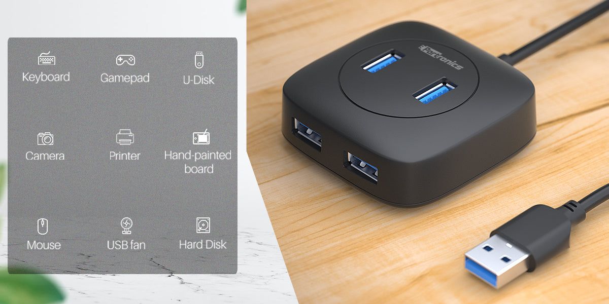 Foxy.in : Buy Portronics Mport 4A 4-Port USB Hub High Speed (Black ...