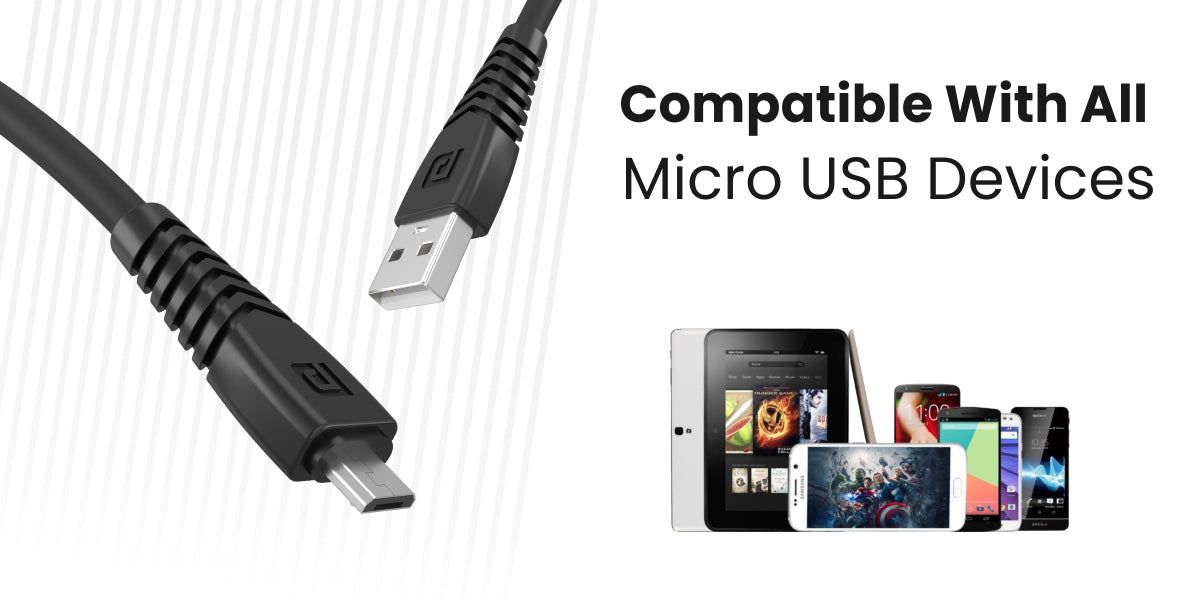 Foxy.in : Buy Portronics Konnect Core Micro USB Cable (Black) online in India on Foxy. Free ...
