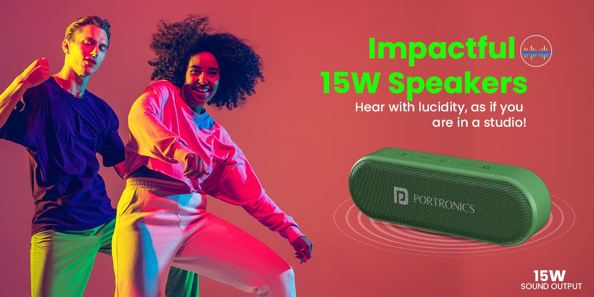 Foxy.in : Buy Portronics Phonic 15W Portable Wireless Bluetooth Speaker ...