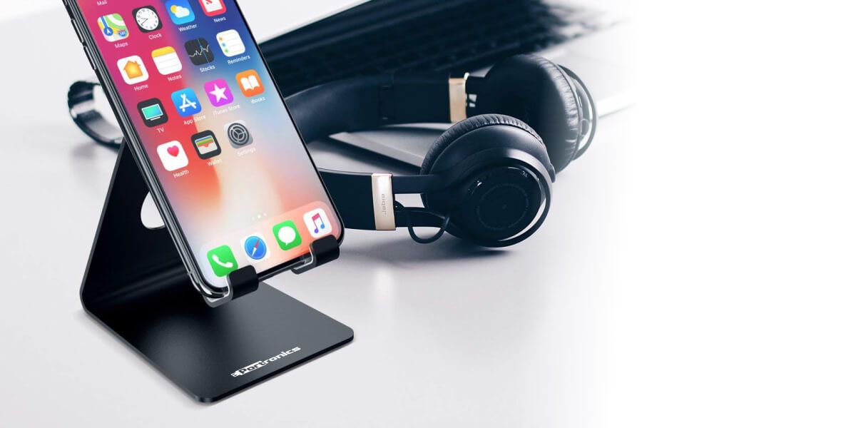 Foxy.in : Buy Portronics Modesk POR-122 Universal Mobile Holder (Black ...