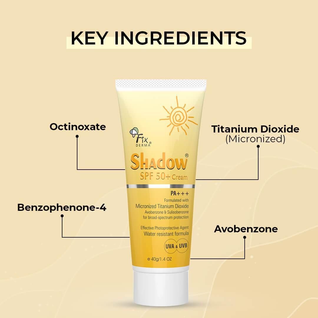 Foxy.in : Buy Fixderma Shadow Sunscreen For Dry & Normal Skin SPF 50 ...