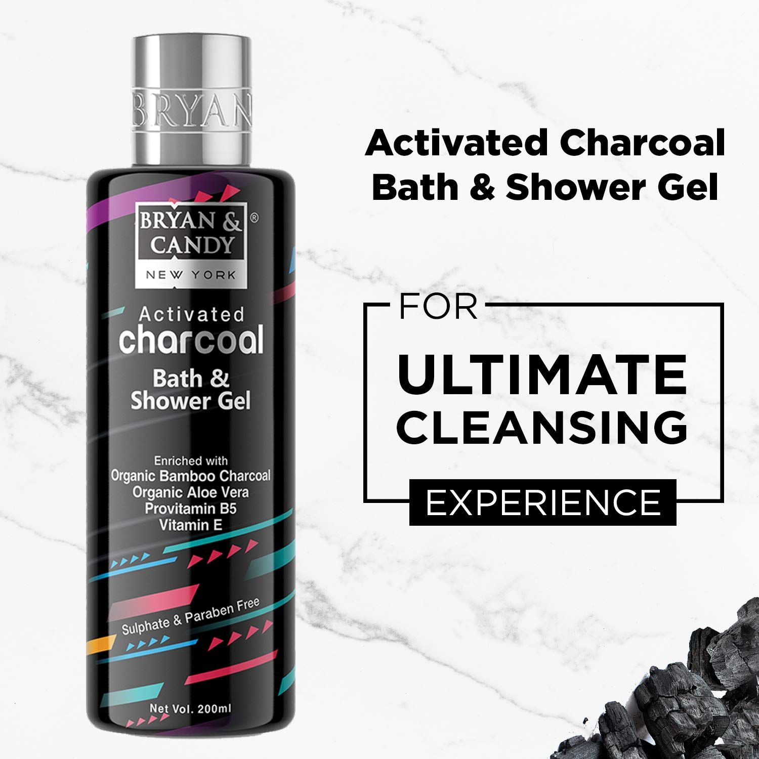 Foxy.in : Buy Bryan & Candy Activated Charcoal Shower Gel online in ...