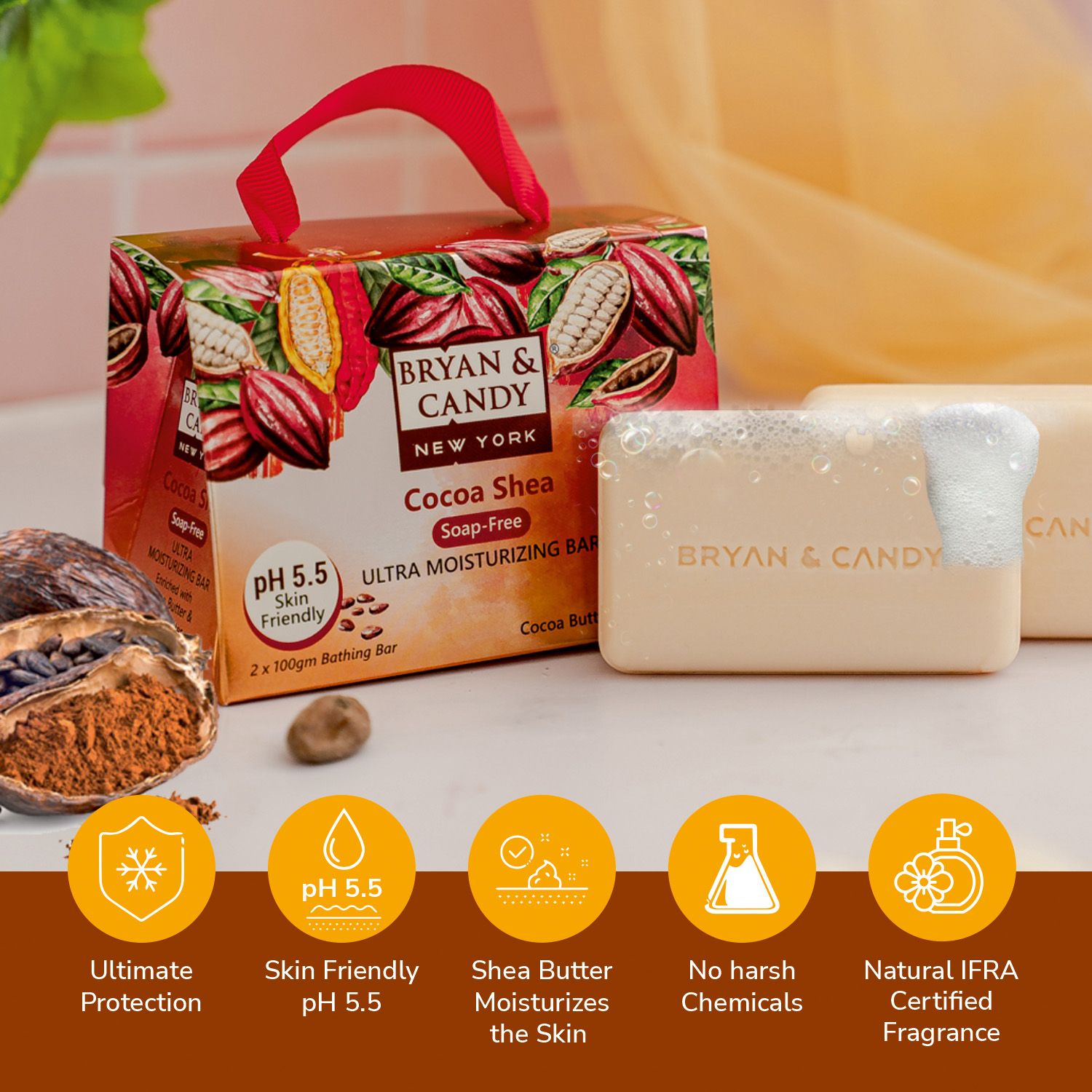 Foxy.in : Buy Bryan & Candy Cocoa Shea Ultra Moisturizing Bathing Bar ...