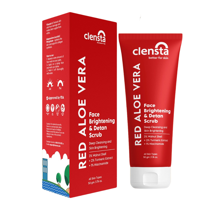 Foxy.in : Buy Clensta Face Brightening & Detan Scrub (50g) online in ...