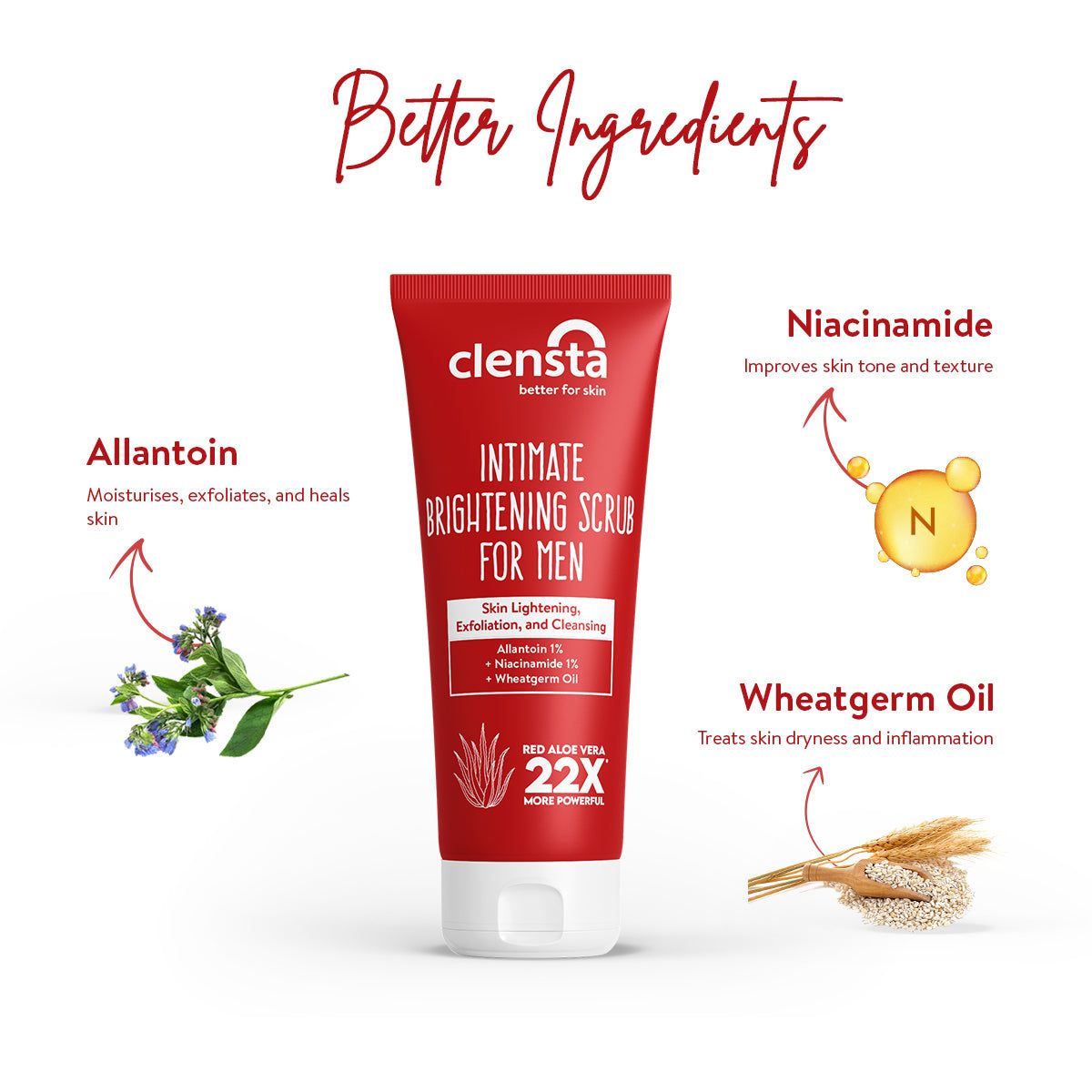 Foxy.in : Buy Clensta Intimate Brightening Scrub For Men (50g) online ...