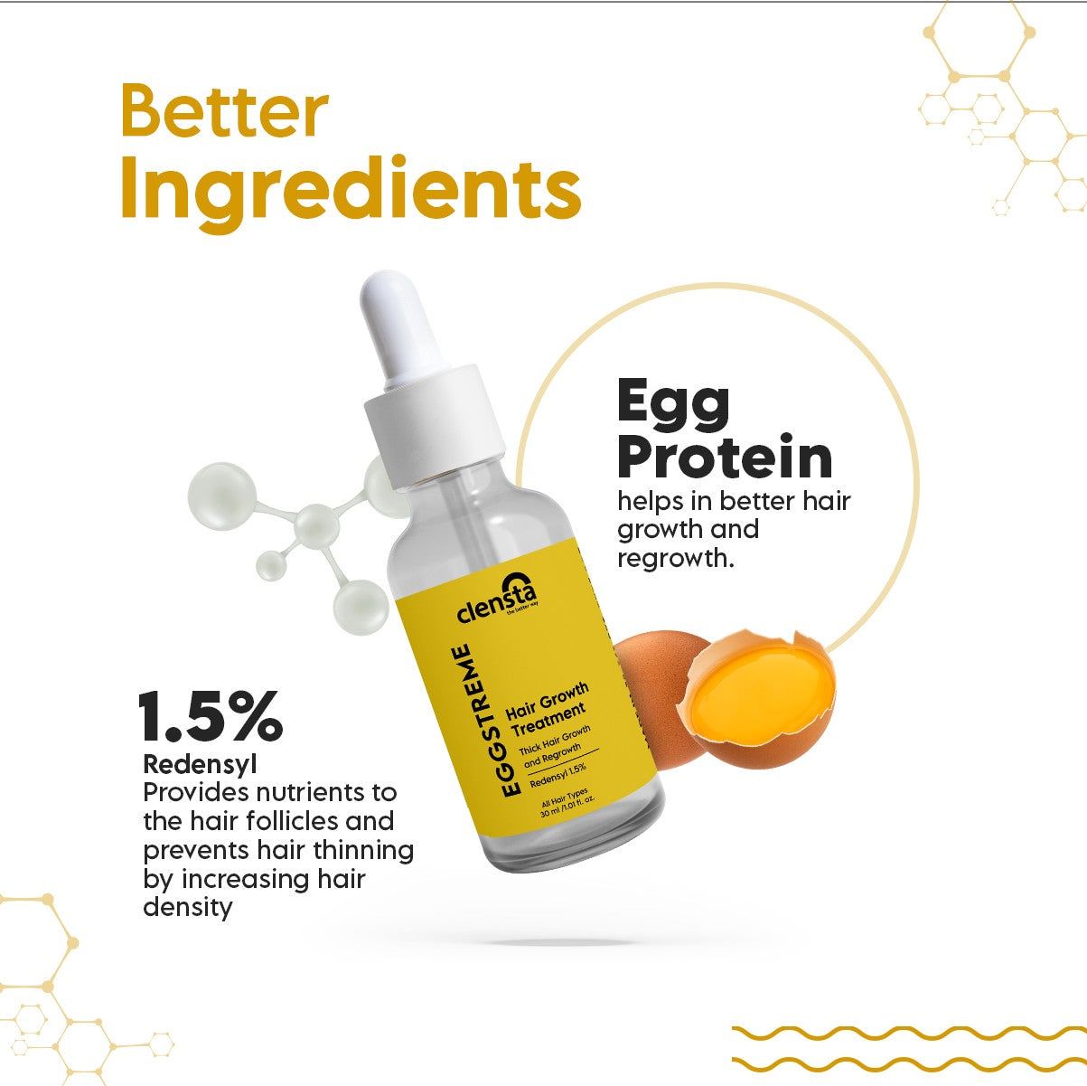 Buy Clensta Eggstreme Hair Growth Treatment Plan 30ml