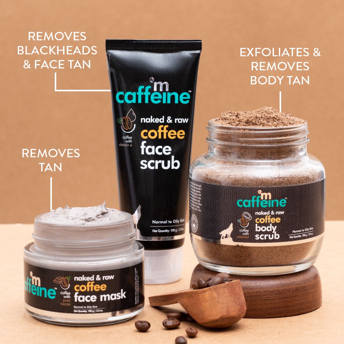 Foxy.in : Buy mCaffeine Coffee De-Tan Kit - Remove Tan & Dead Skin ...