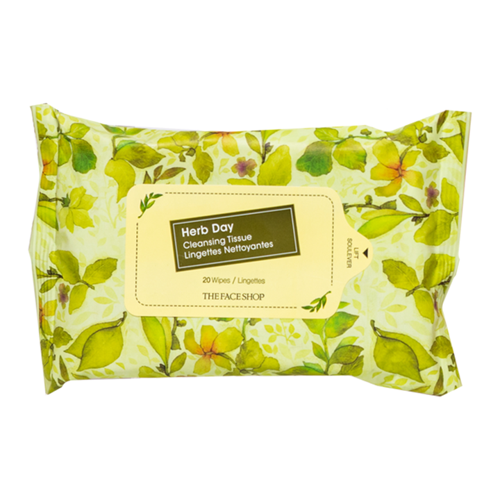 Foxy.in : Buy The Face Shop Herb Day Cleansing Tissue (20 Wipes) online ...
