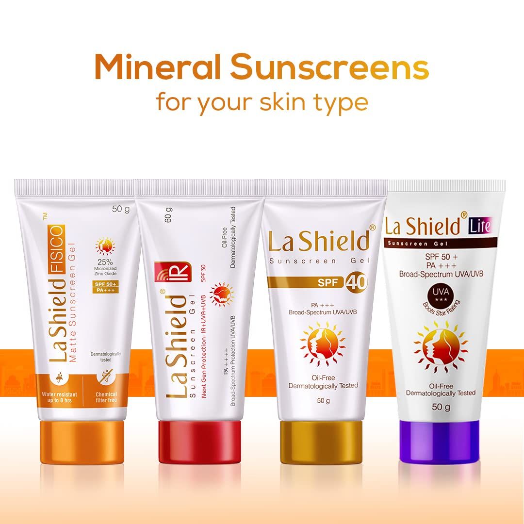 Foxy.in : Buy La Shield Fisico SPF 50 Mineral Sunscreen Gel (50g ...