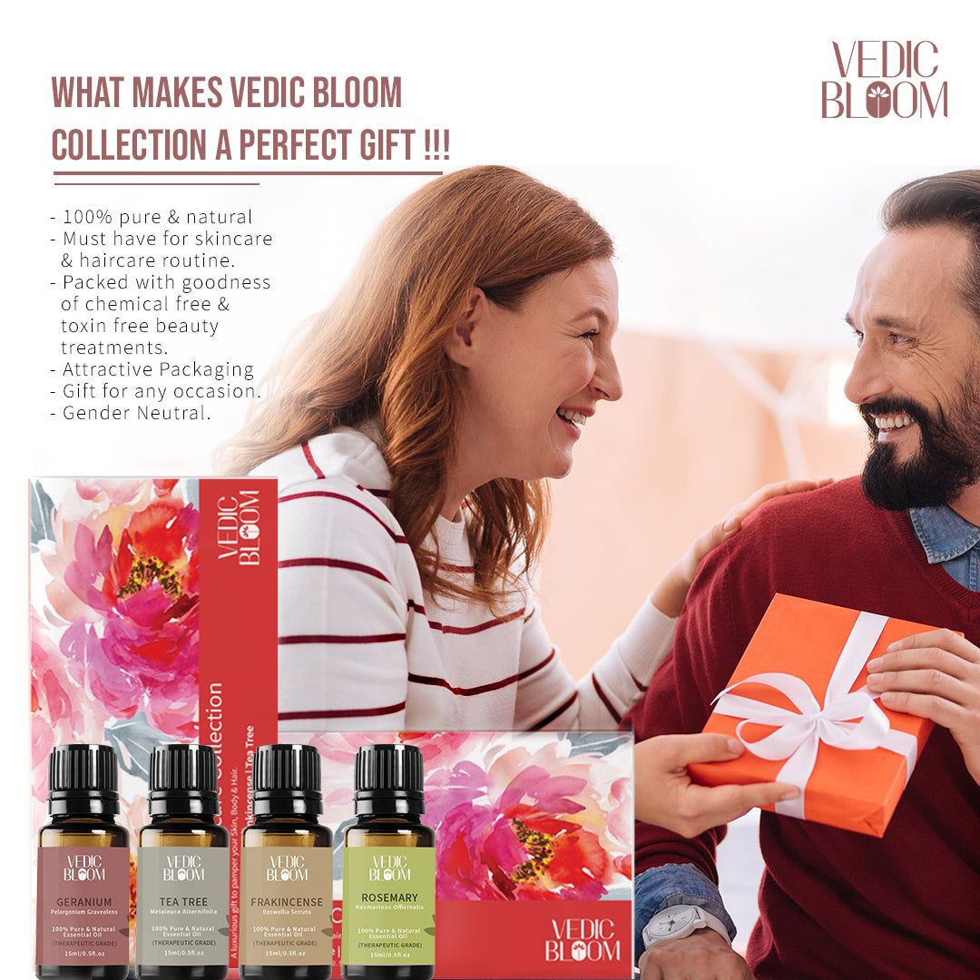 Foxy.in : Buy Vedic Bloom Beauty & Hair Essential Oil Gift Pack (15ml x ...