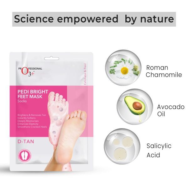 Foxy.in : Buy O3+ Pedi Bright Foot Socks Cream Mask (40g) online in ...