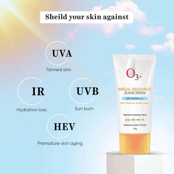 Foxy.in : Buy O3+ Bridal Radiance Sunscreen SPF 50 PA +++ (75g) online ...