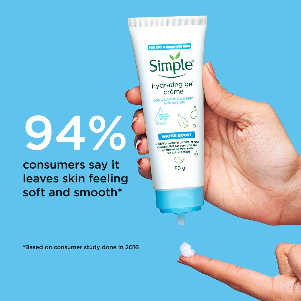Foxy.in : Buy Simple Water Boost Hydrating Gel Creme (50g) online in ...