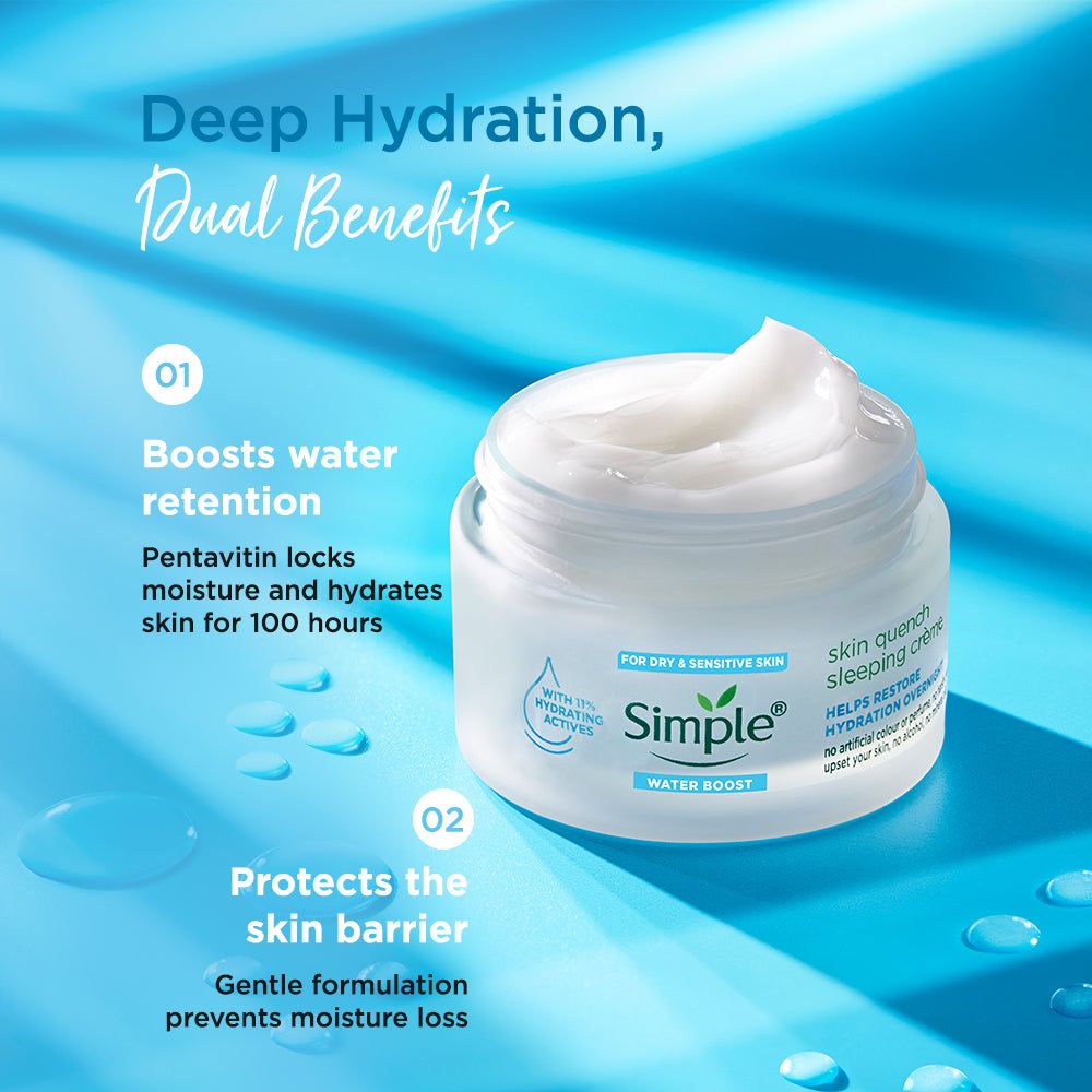 Foxy.in : Buy Simple Water Boost Skin Quench Sleeping Creme (50g ...
