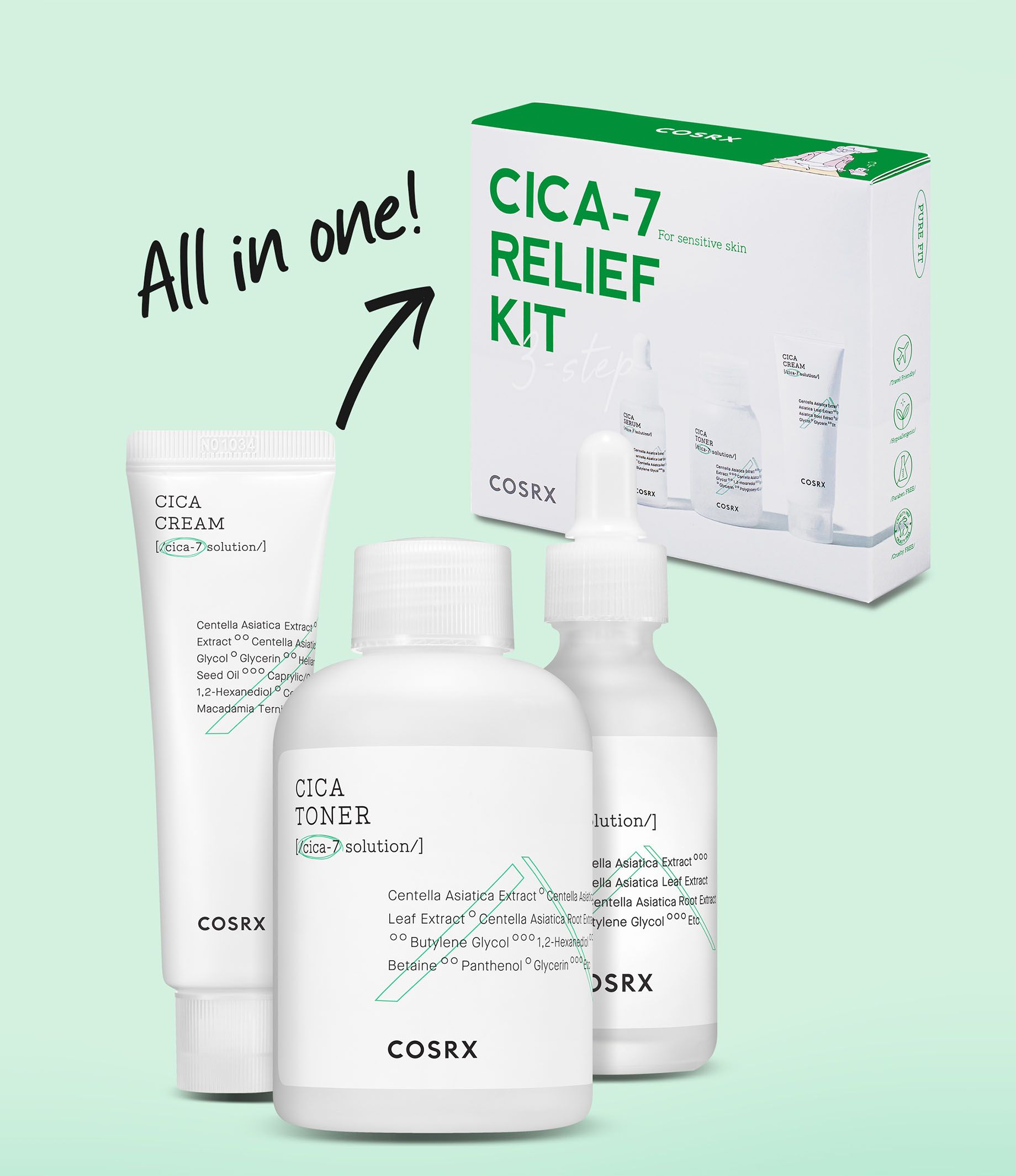 Foxy.in : Buy Cosrx Cica-7 Trial Kit (Pack of 3) online in India on Foxy. Free shipping, watch ...