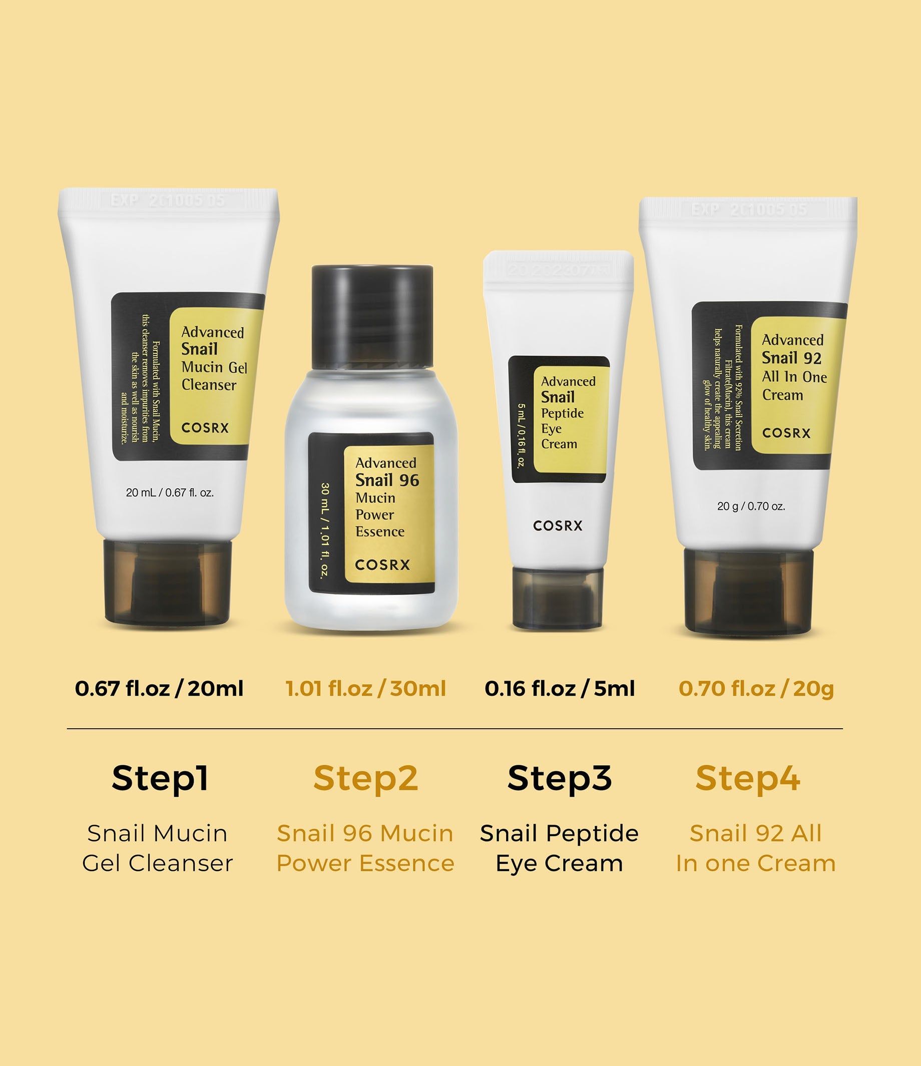 Foxy.in : Buy Cosrx All About Snail Kit (Pack of 4) online in India on ...