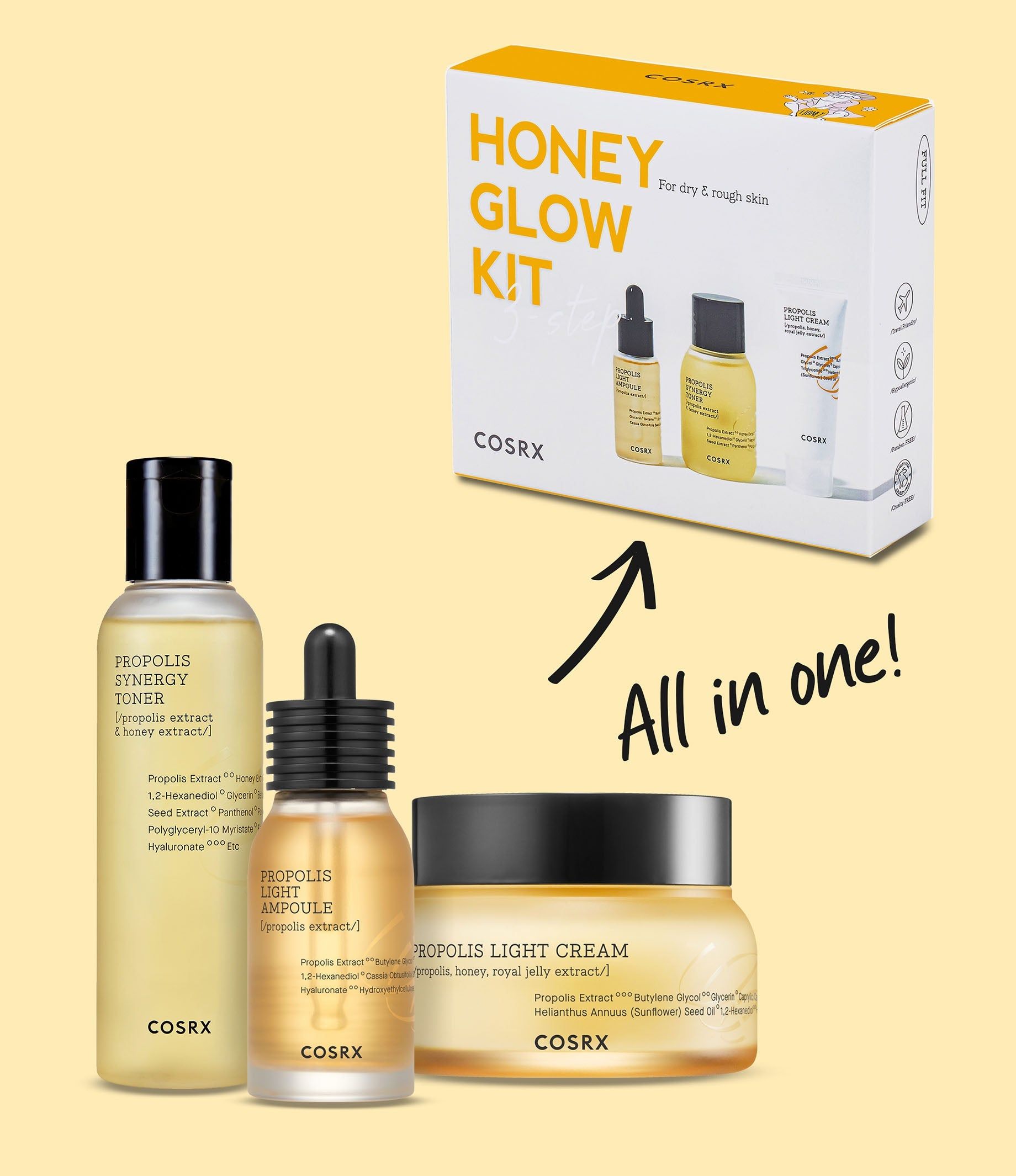 Foxy.in : Buy Cosrx Honey Glow Kit (Pack of 3) online in India on Foxy ...