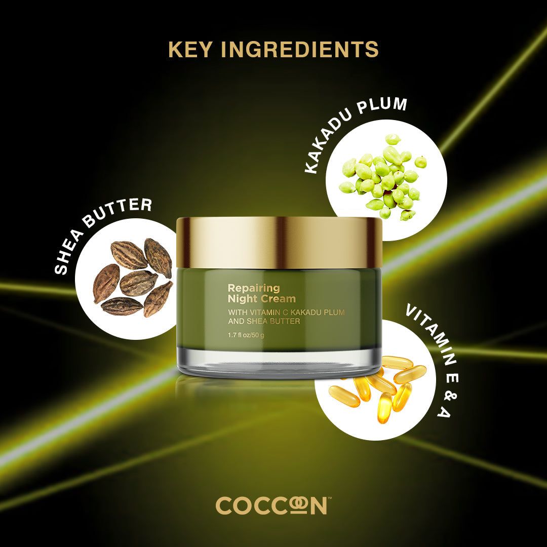 Foxy.in : Buy Coccoon Repairing Night Cream with Vitamin C Kakadu Plum ...