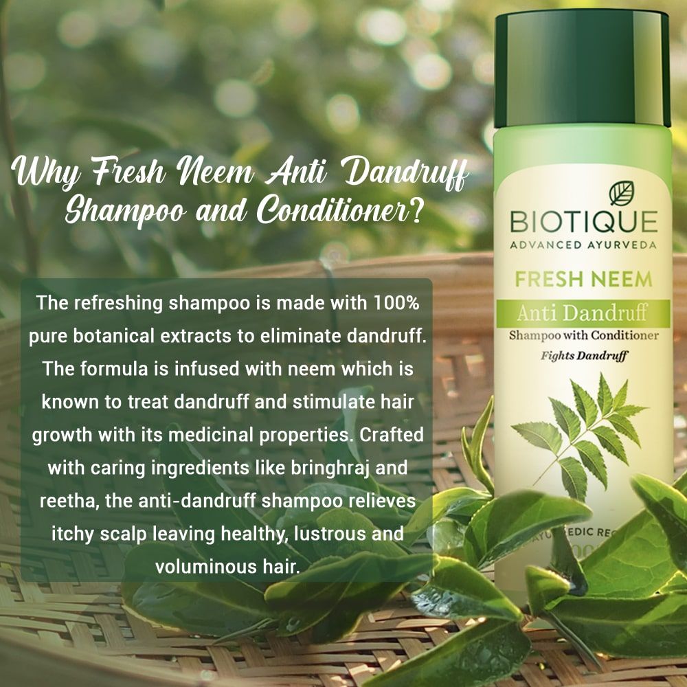 Foxy.in : Buy Biotique Bio Neem Margosa Anti Dandruff Shampoo and ...