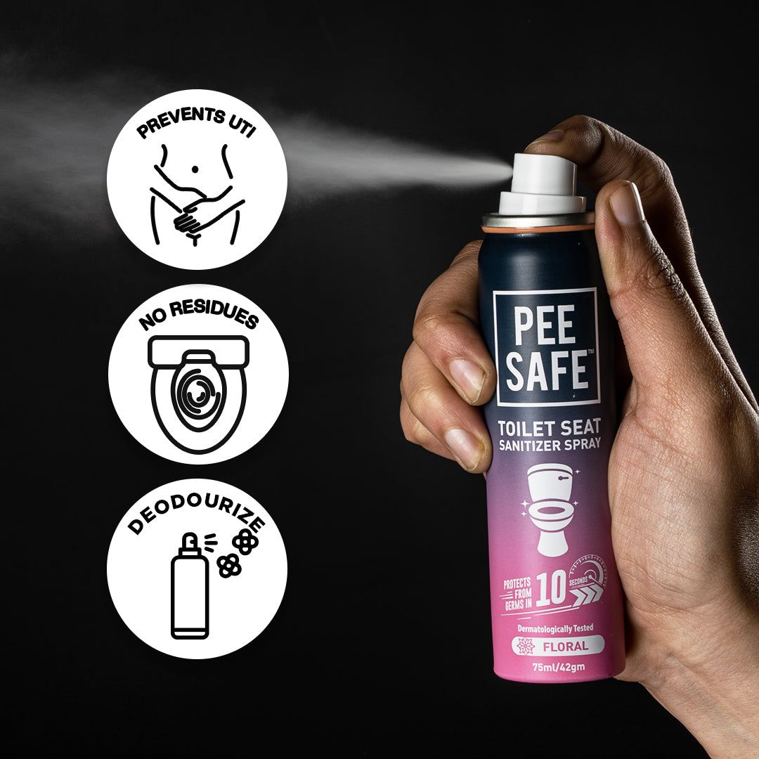 Foxy.in : Buy Pee Safe Toilet Seat Sanitizer Spray - Floral (75ml x 3 ...