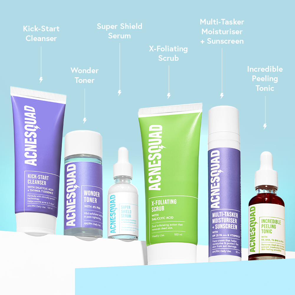 Foxy.in : Buy Acne Squad 10% Niacinamide Serum & Peeling Tonic Solution ...