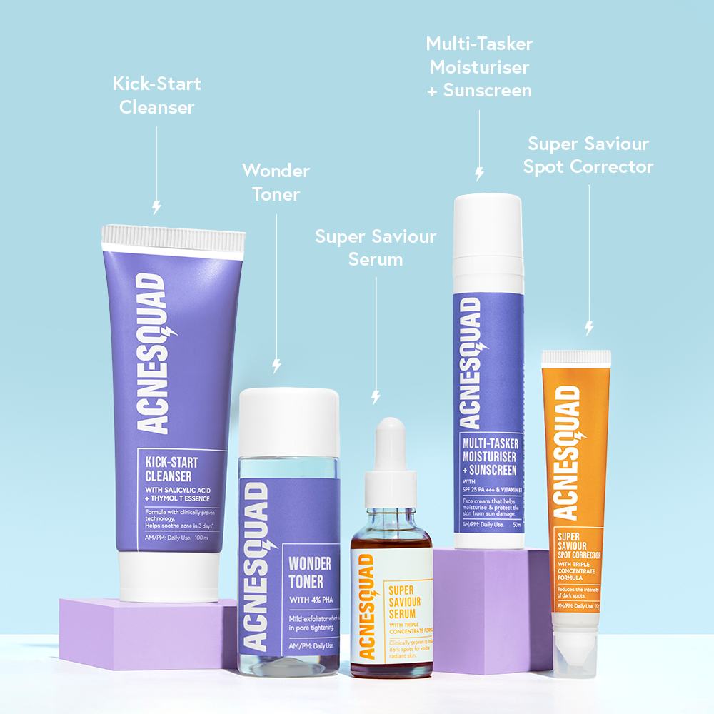 Foxy.in : Buy Acne Squad Salicylic Acid Face Wash & Post-Breakout Serum ...