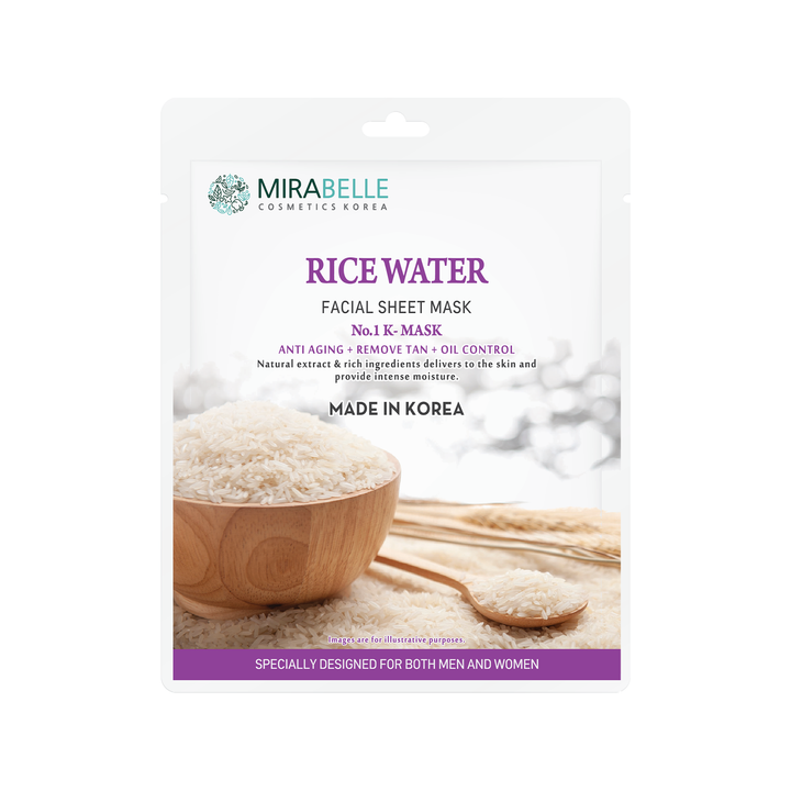 Foxy.in : Buy Mirabelle Korea Ricewater Facial Sheet Mask (25ml) online ...