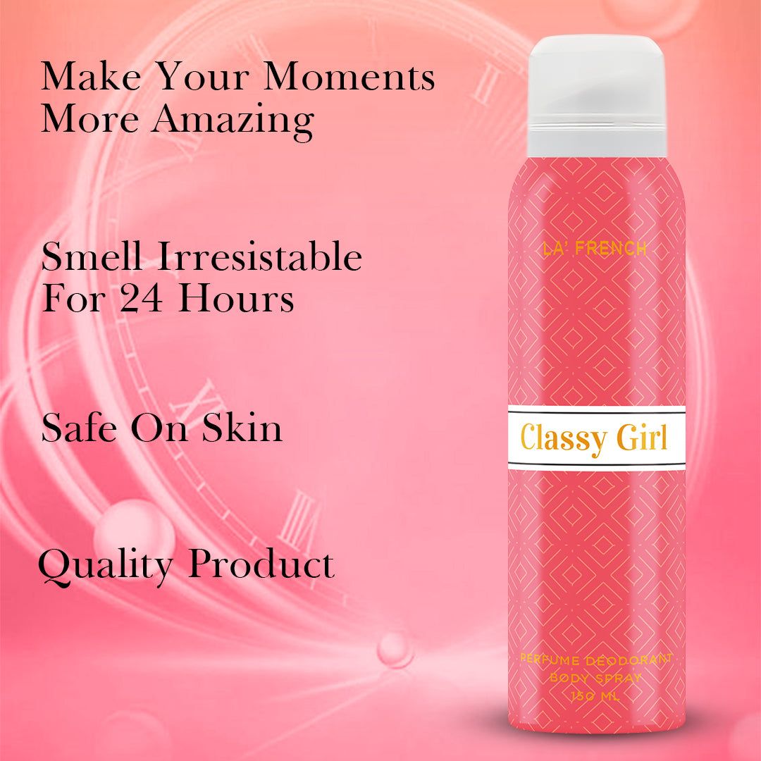 Foxy.in : Buy La French Classy Deodorant Body Spray for women- (150ml ...
