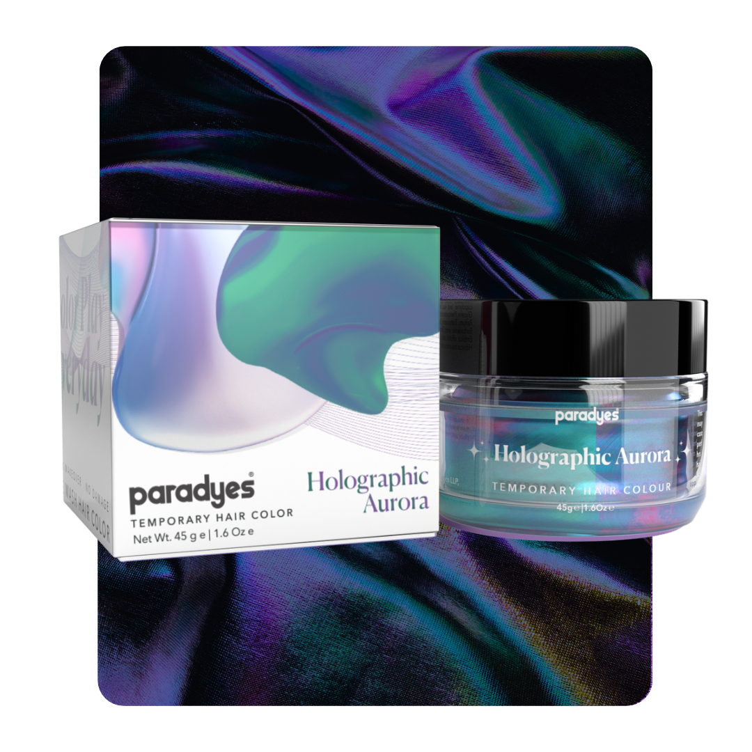 Foxy.in : Buy Paradyes Holographic Aurora 1 Wash Color (45g) online in ...