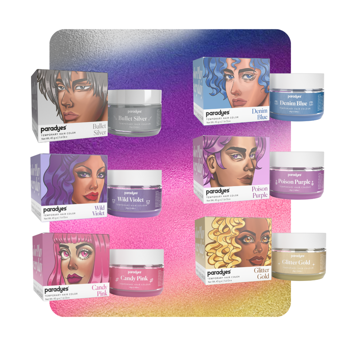 Foxy.in : Buy Paradyes Party Mix - All Six 1 Wash Hair Colors (Pack of ...