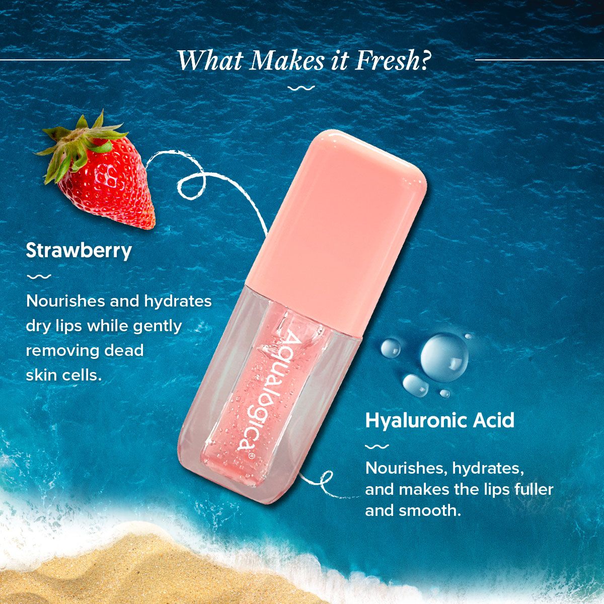 Foxy.in : Buy Aqualogica Plump+ Pouty Li-PH Gloss - Peach Vanilla (5ml ...