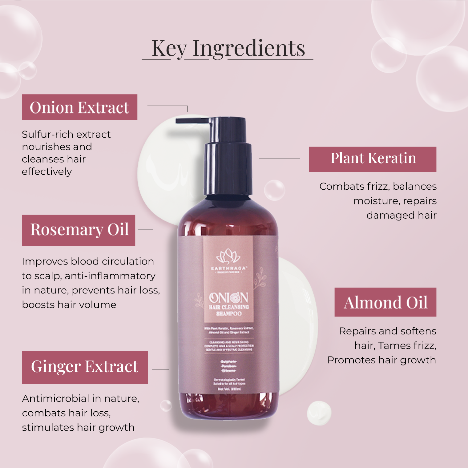 Foxy.in : Buy Earthraga Onion Hair Cleansing Shampoo online in India on ...