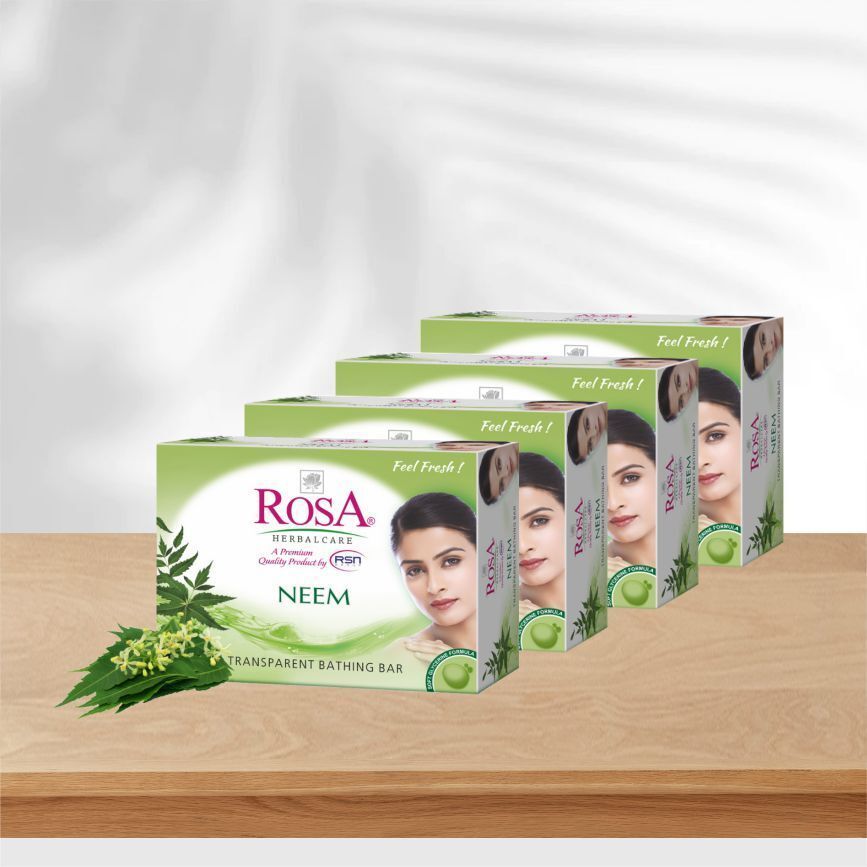 Foxy.in : Buy Rosa Herbal Care Transparent Neem Soap Combo (100g x 4 ...